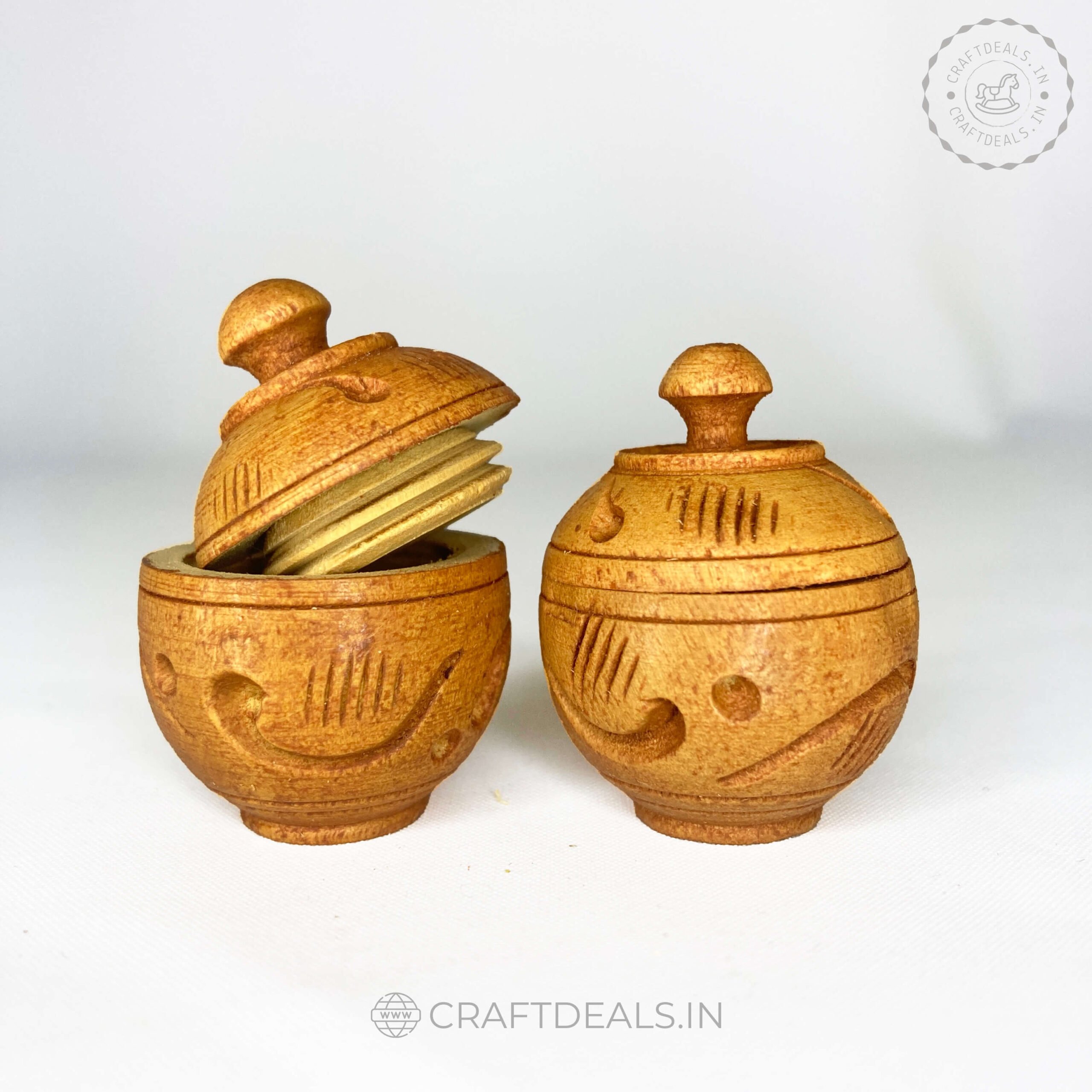 Kumkum Dabbi| Sindoor Box (2 Small piece) | Craftdeals.in