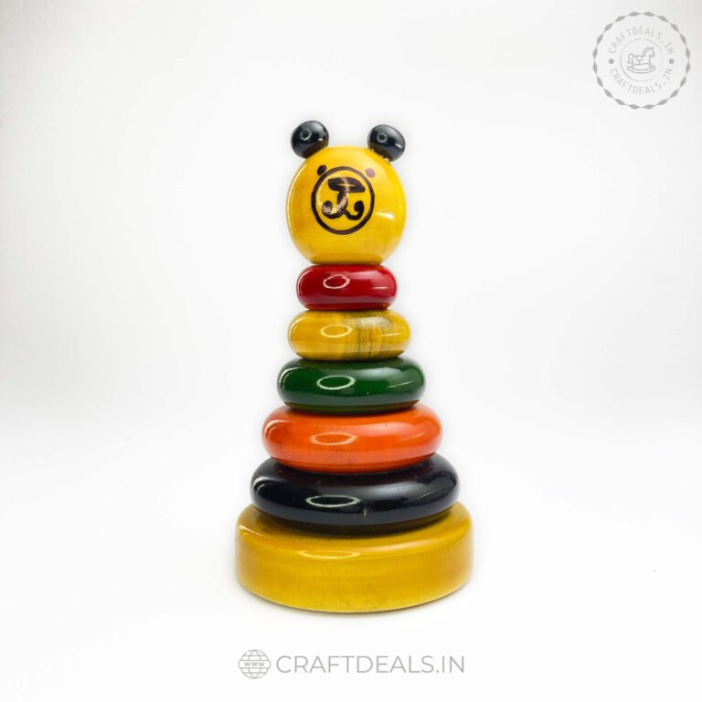 Wooden Ring Stacker Toy | Channapatna Educational Toy