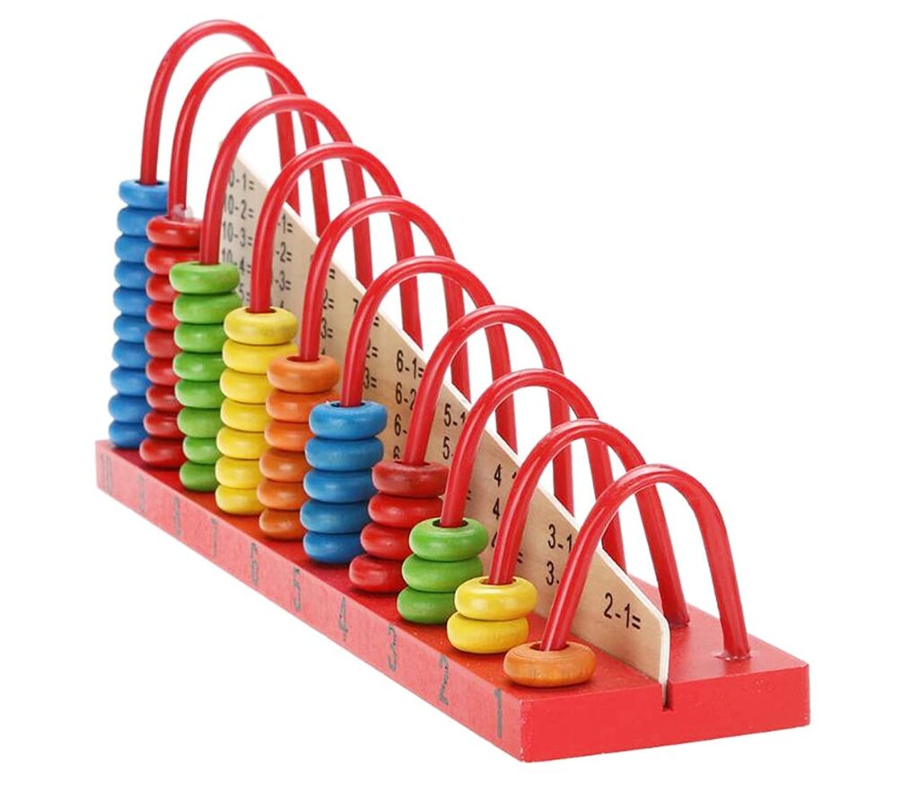 Wooden Abacus Calculation Shelf For Montessori Kids | Nurturing Early ...